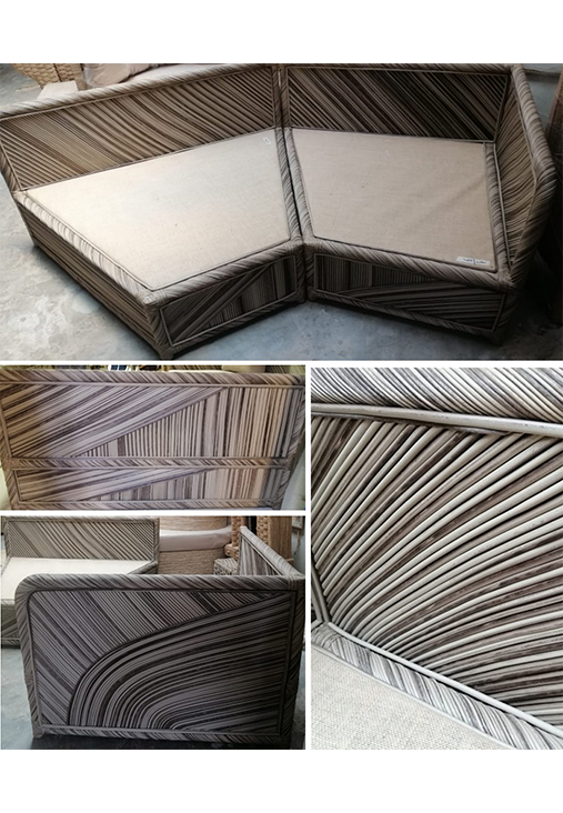 Canapé en fibres synthétiques à effet Naturel – Bohemia